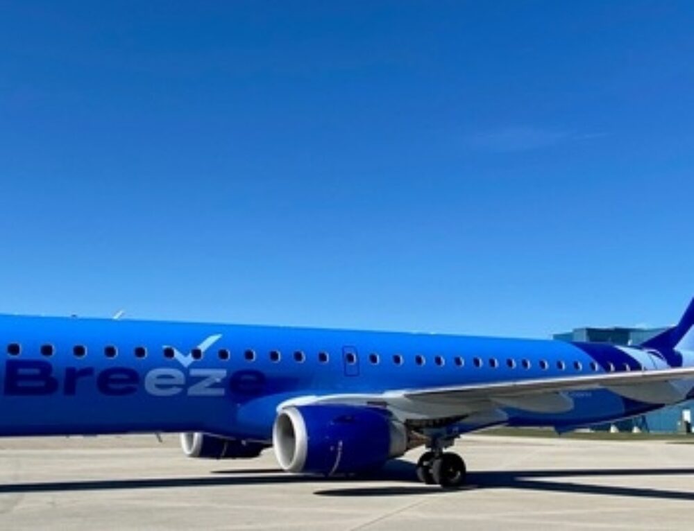 Breeze Airways unveils first Airbus A220 aircraft and brings total ...
