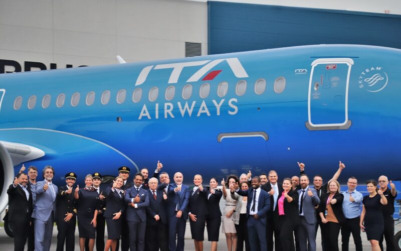 ITA Airways Receives First All-Blue Airbus A220 - AirGuide.info ...